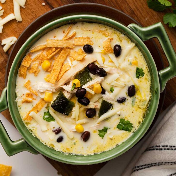 Creamy Chicken Poblano Soup (Easy Recipe) - Pepper Geek