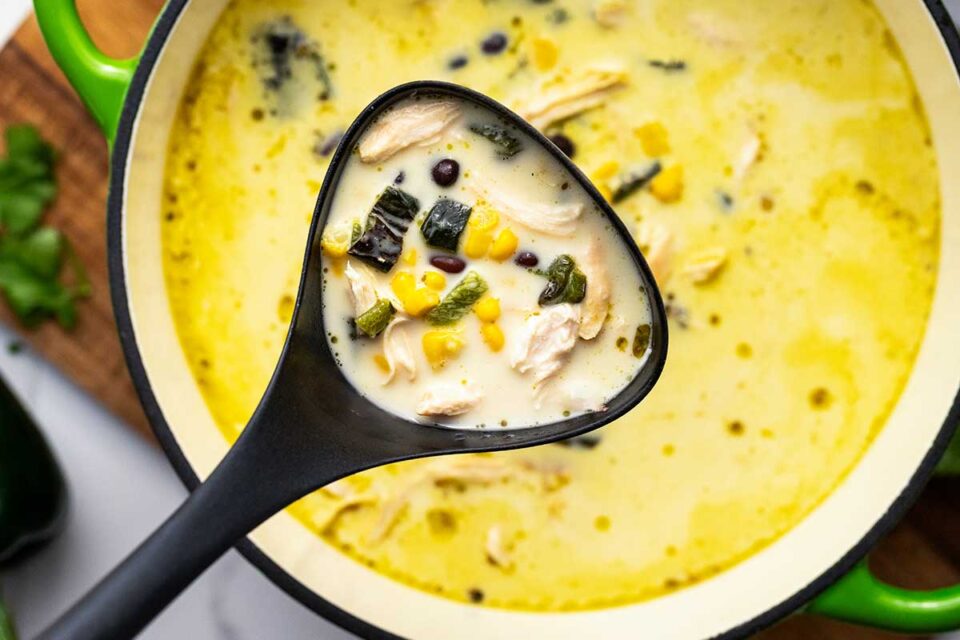 Creamy Chicken Poblano Soup (Easy Recipe) - Pepper Geek