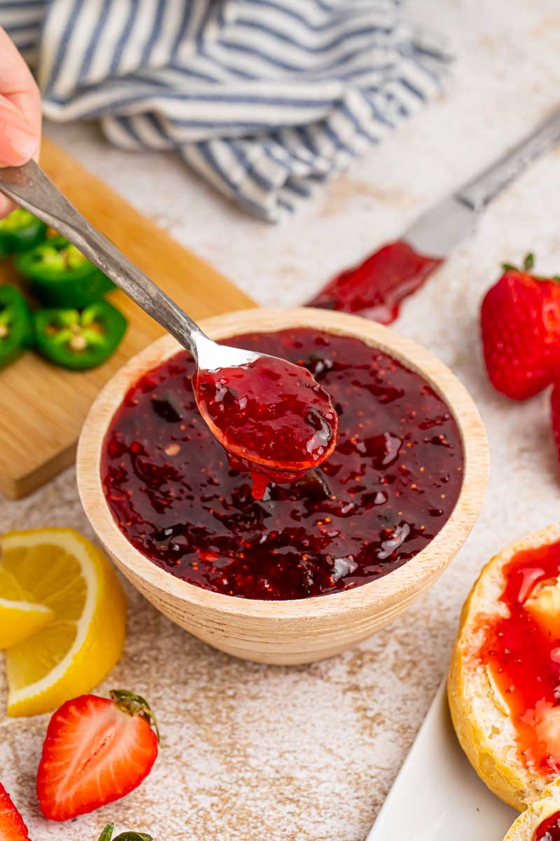 Strawberry Jalapeño Jam (Easy No Pectin Recipe) - Pepper Geek